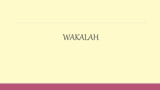 Hiwalah, rahn, wakalah dan kafalah | PPTX