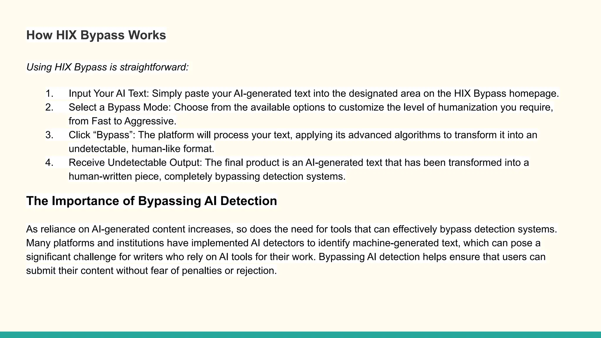Hix Bypass Review The Ultimate Undetectable Ai Tool For Bypassing Ai