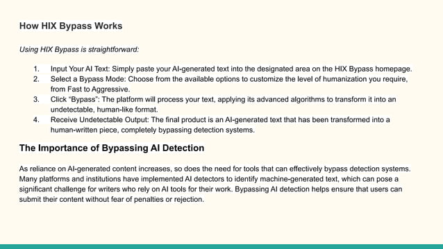 Hix Bypass Review The Ultimate Undetectable Ai Tool For Bypassing Ai
