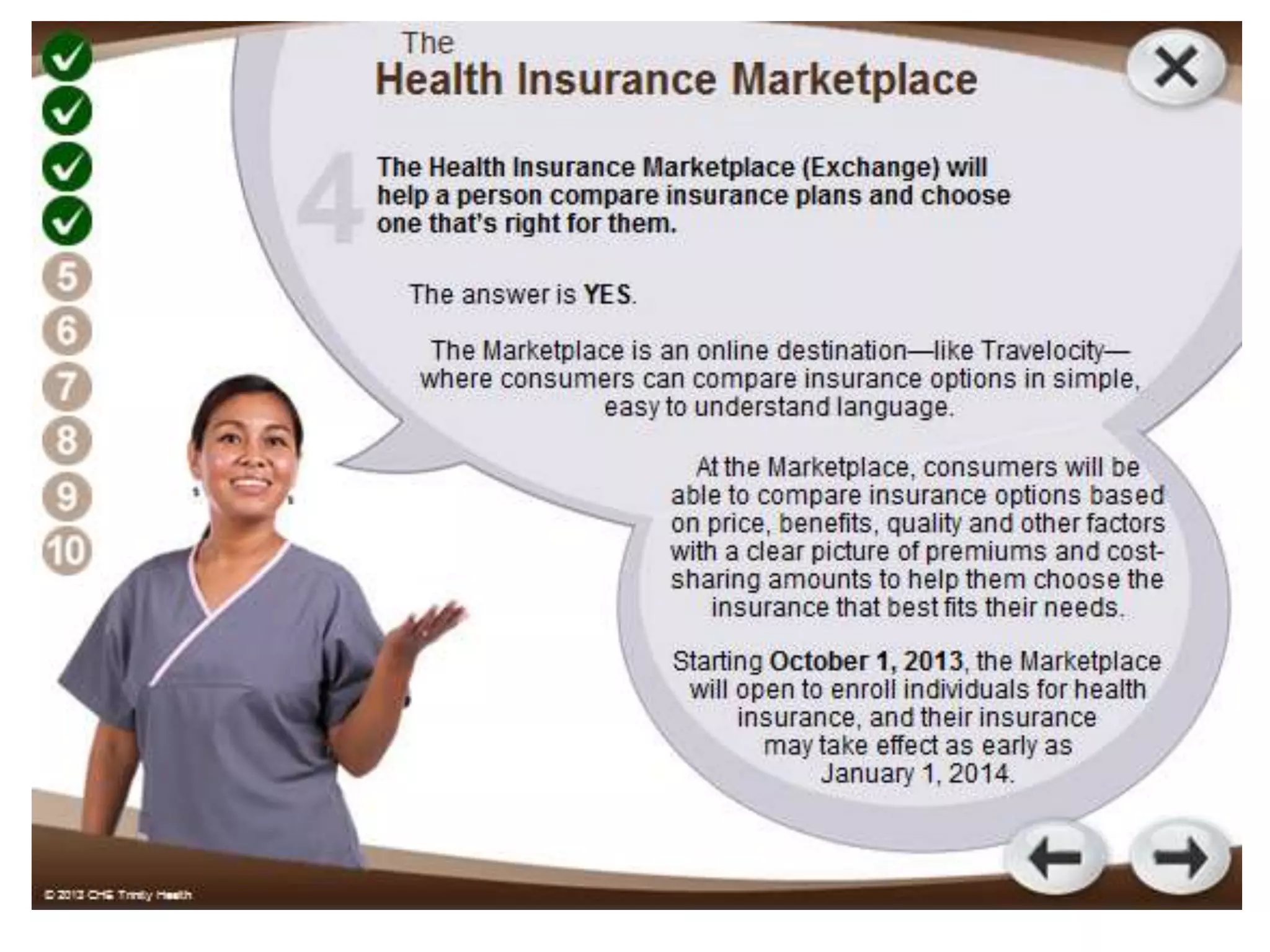 Health Insurance Marketplace e-learning course | PPTX