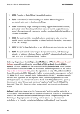 Hizb ut-Tahrir in India and Beyond Structure, Recruitment, Ideology ...