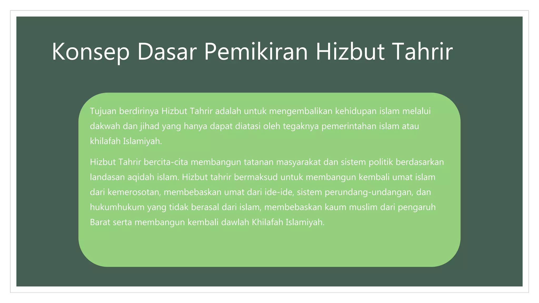 Hizbut Tahrir | PPTX