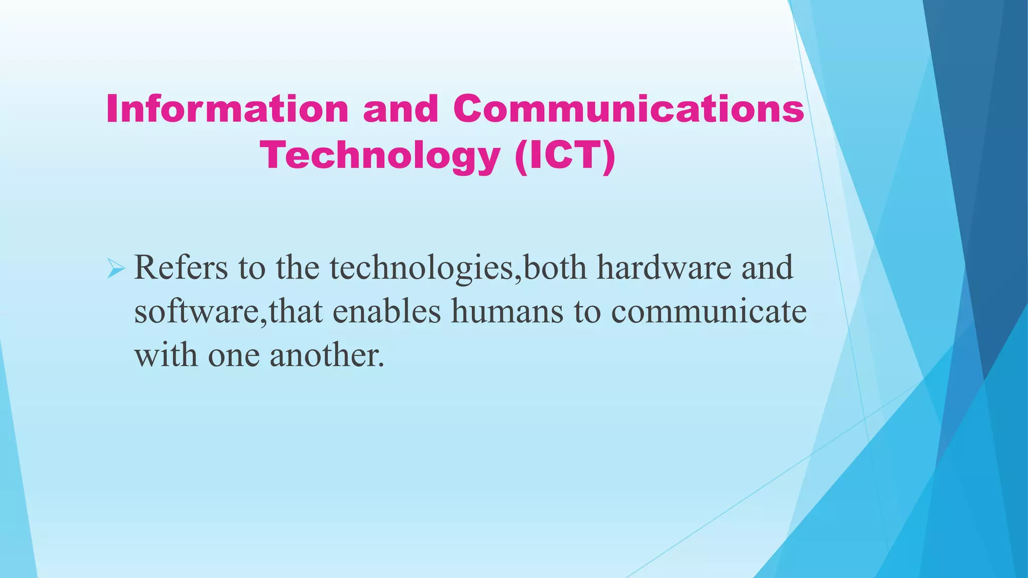 Evolution of ICT | PPTX