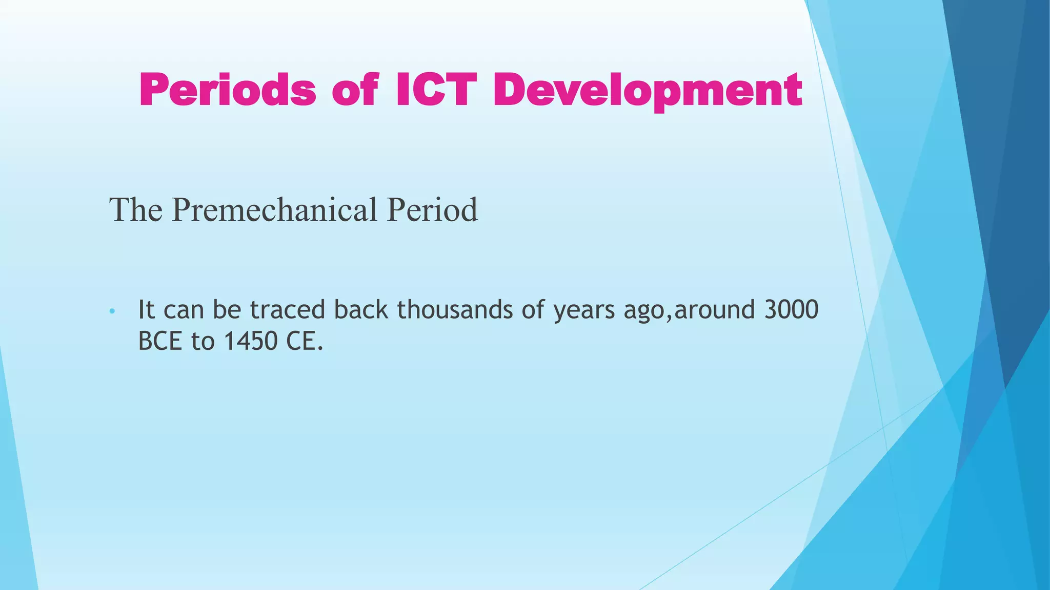 Evolution of ICT | PPTX