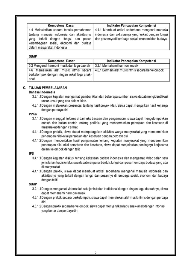 rpp kelas 5 tema 3 subtema 1 pembelajaran 6 | PDF