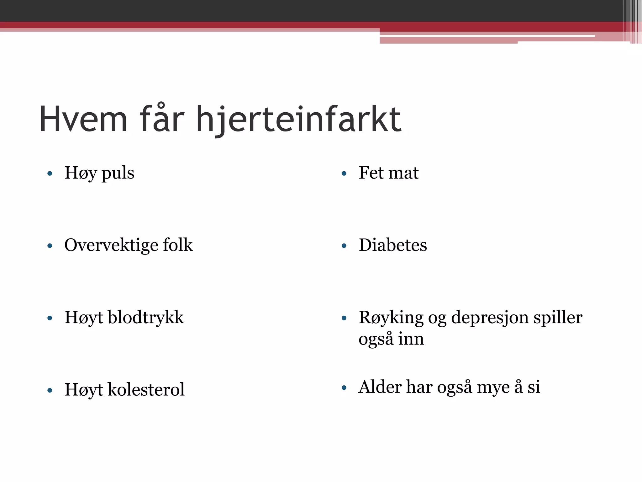 Hjerteinfarkt | PPTX