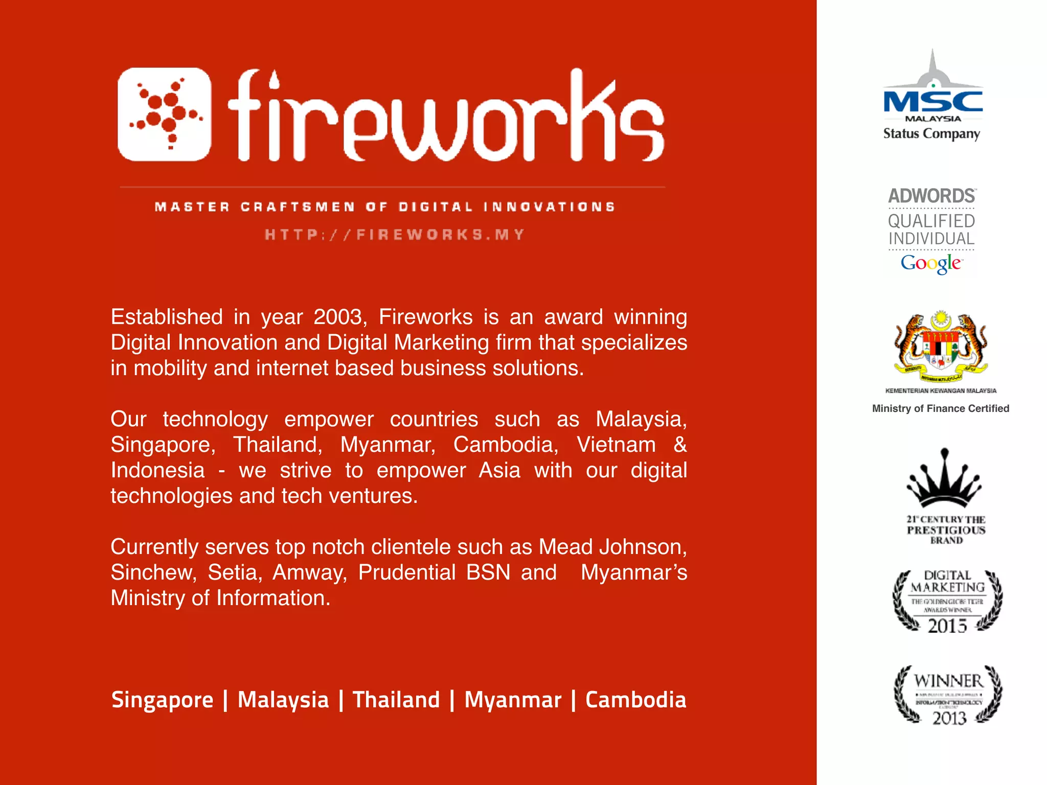 Fireworks Digital Marketing Services 2020 | PPT