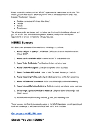 NEURO: Discover and access 90+ global AI models from a single dashboard ...