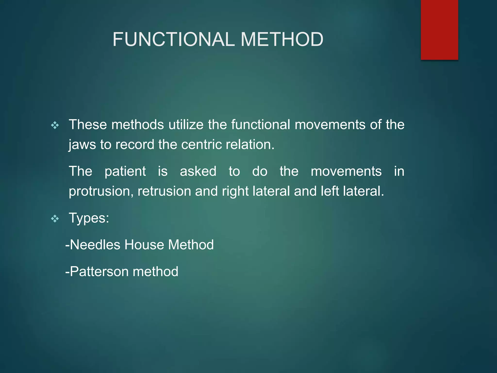 Horizontal Jaw Relation | PPTX