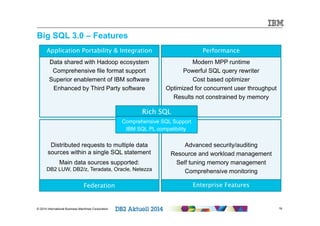 Big SQL 3.0 - Fast and easy SQL on Hadoop | PPT