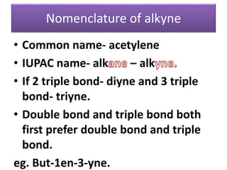 Alkyne | PPTX