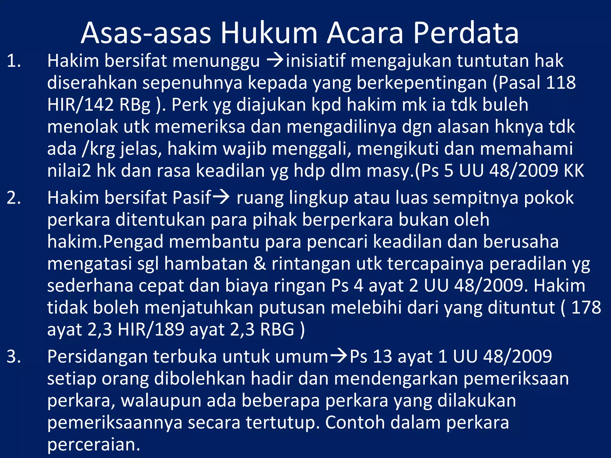 hukum acara perdata oleh sanyoto | PPT
