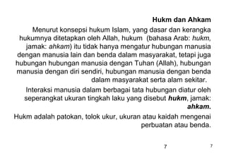 Hk. islam, hukum, hukm & ahkam, syariat, fikih | PPT