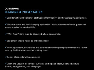 Hk training-13- corridor cleaning | PPT