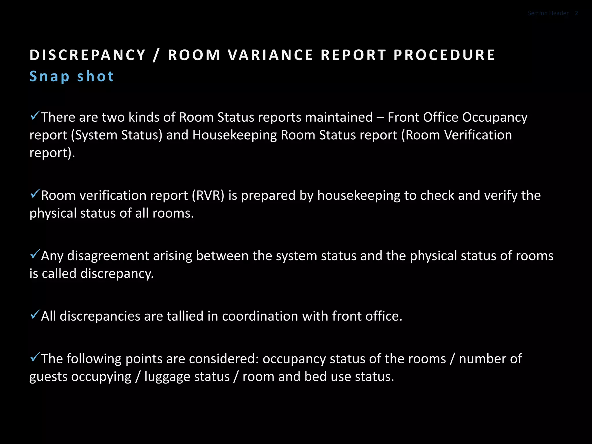 Hk training-22- discrepancy procedure | PPTX