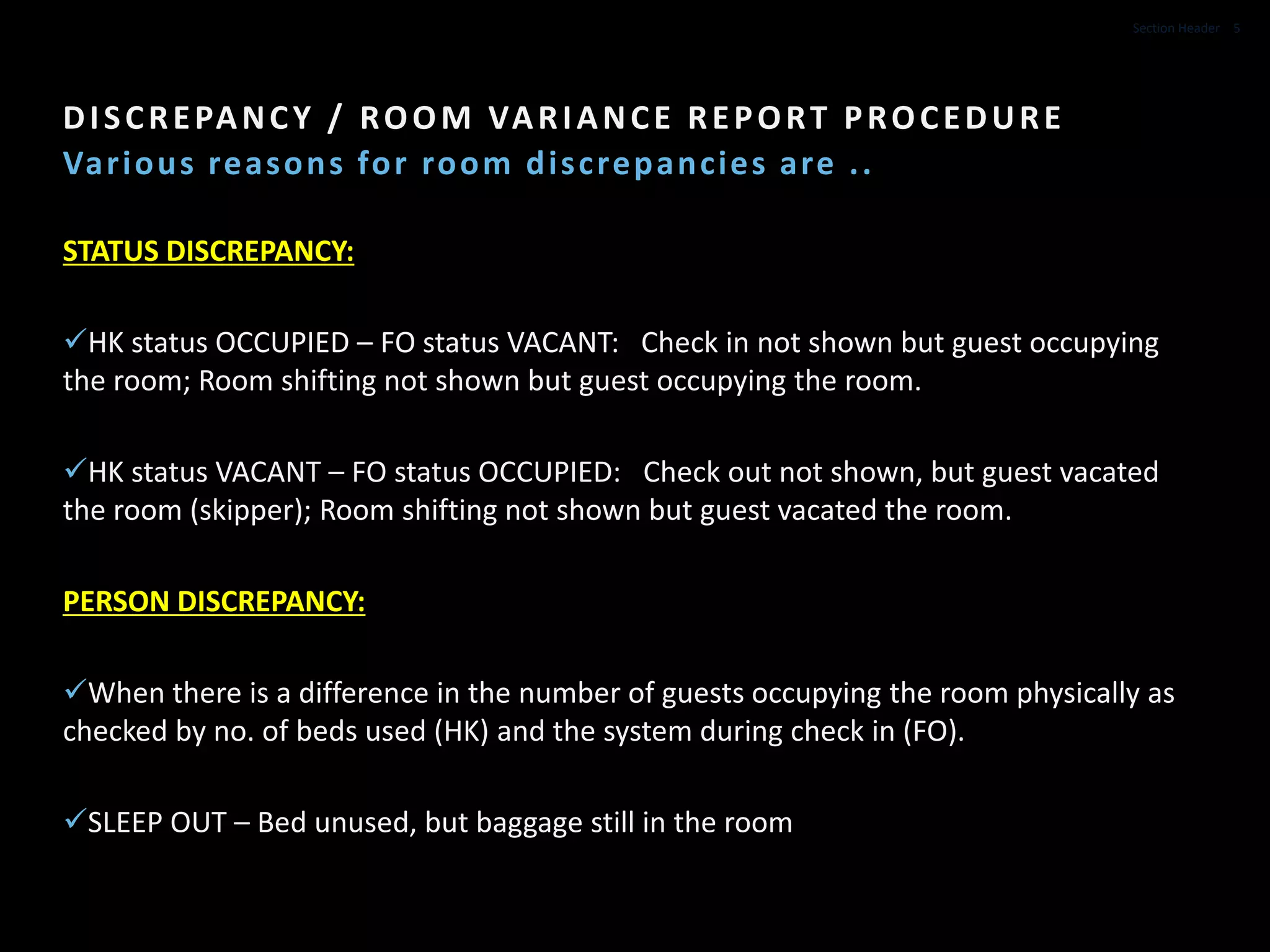Hk training-22- discrepancy procedure | PPTX