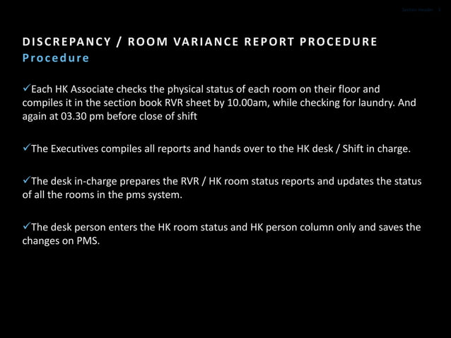 Hk training-22- discrepancy procedure | PPTX