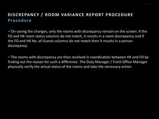 Hk training-22- discrepancy procedure | PPTX