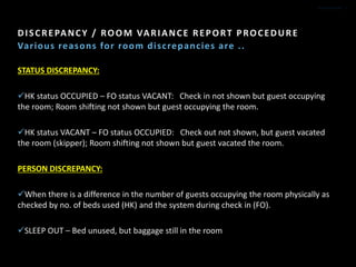Hk training-22- discrepancy procedure | PPTX