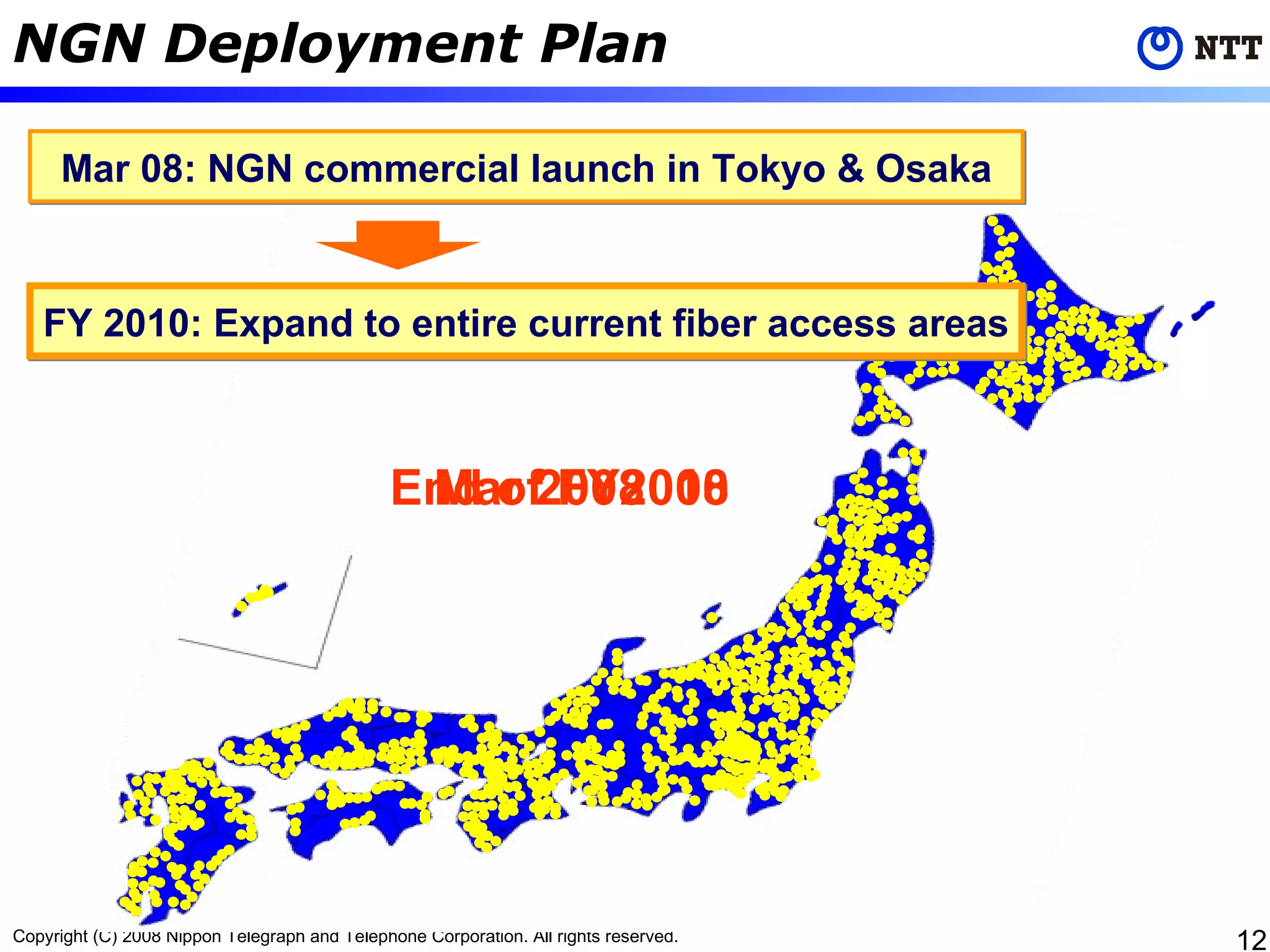The NTT Next Generation Network Deployment in Japan | PPT
