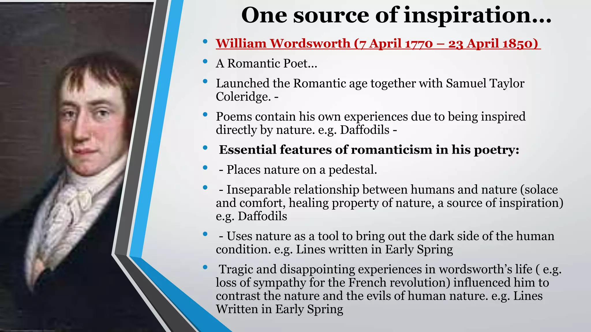 Comparison: poetry of_frost_and_wordsworth | PPTX | Poetry | Books and ...