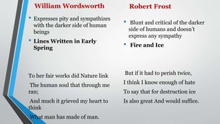 Comparison: poetry of_frost_and_wordsworth | PPTX | Poetry | Books and ...