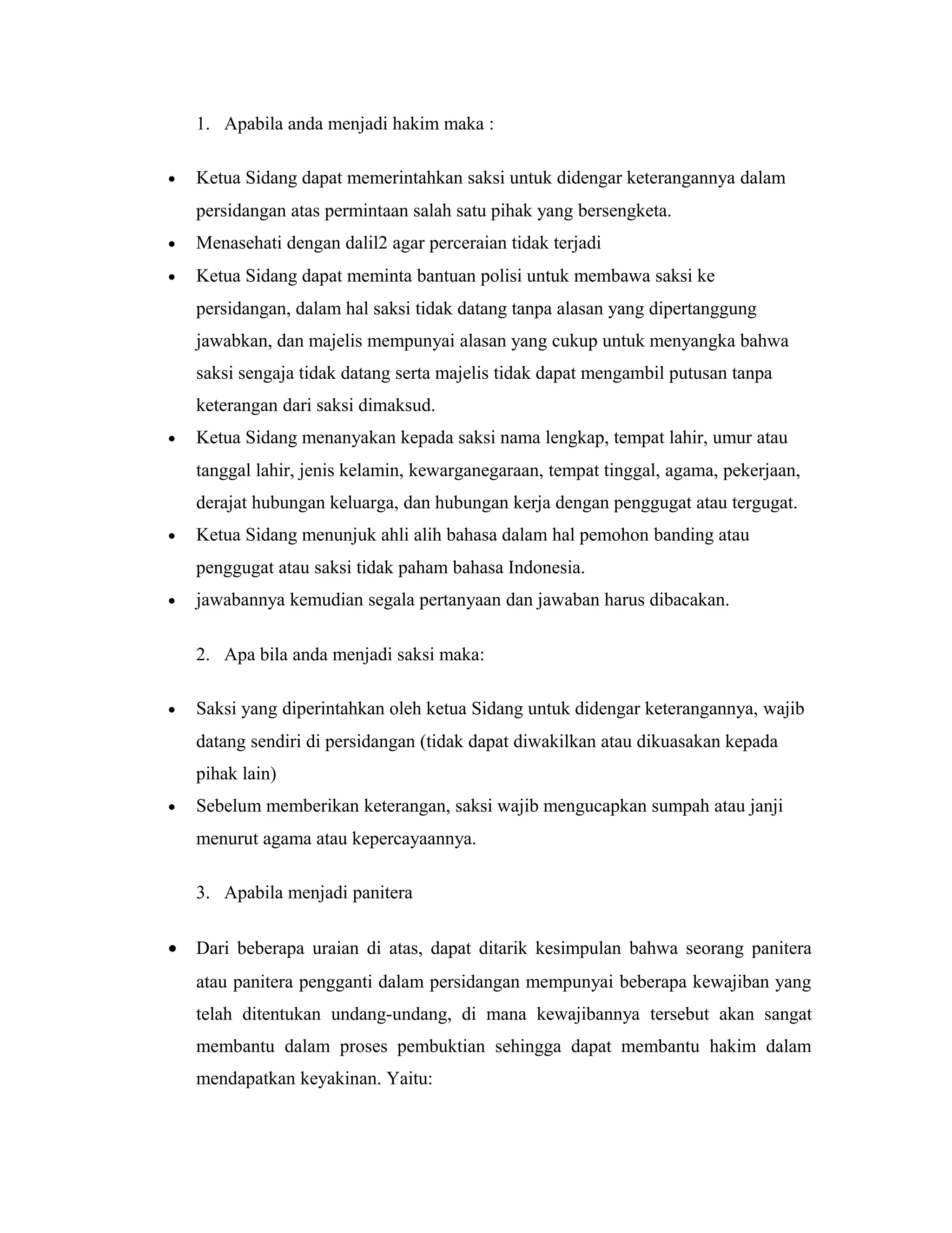 Hukum Acara Perdata Kasus Perceraian | DOC