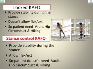 HKAFOs and KAFOs ambulation | PPTX