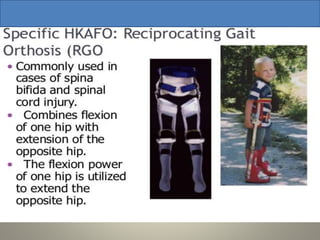 HKAFOs and KAFOs ambulation | PPTX