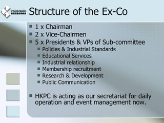 HKAIM Chairman Report 2007 2008 | PPT