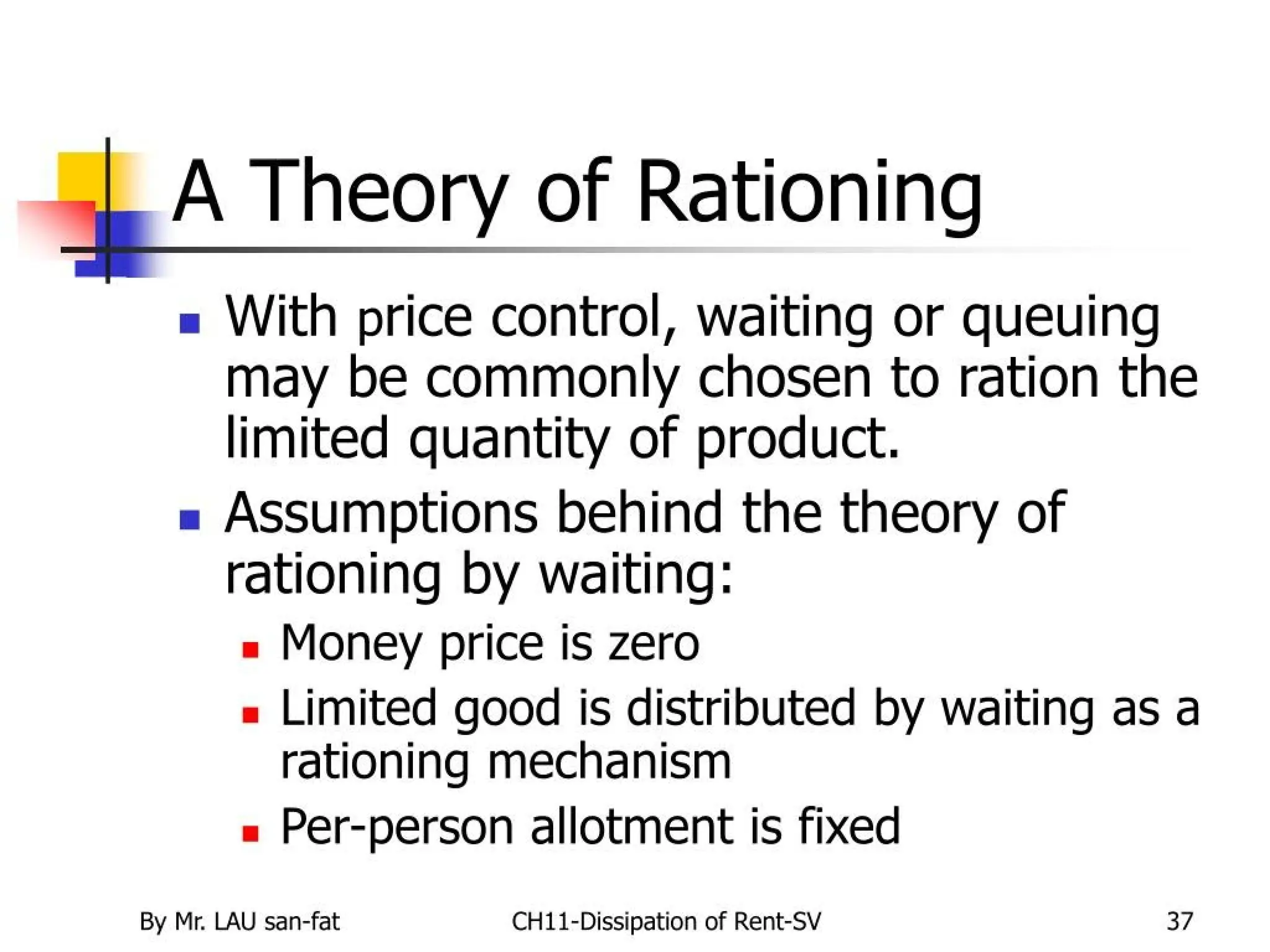 HKALE Microeconomics: Theory about rent. | PPT