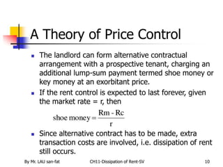 HKALE Microeconomics: Theory about rent. | PPT