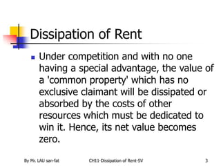 HKALE Microeconomics: Theory about rent. | PDF