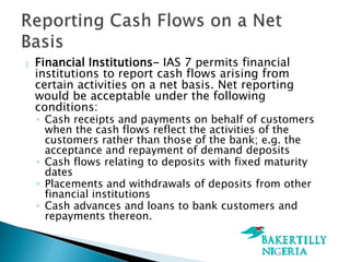 Statement of cash flow ias 7 | PPT
