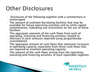 Statement of cash flow ias 7 | PPT
