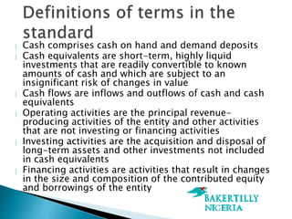 Statement of cash flow ias 7 | PPT