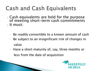 Statement of cash flow ias 7 | PPT