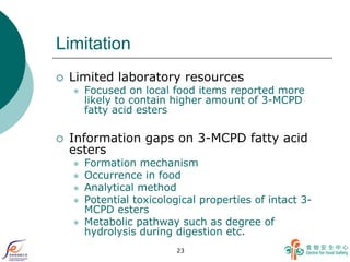 HK Fatty Acid Esters of 3 MCPD in Food 2012 | PDF