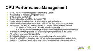 HKG15-107: ACPI Power Management on ARM64 Servers (v2) | PPT