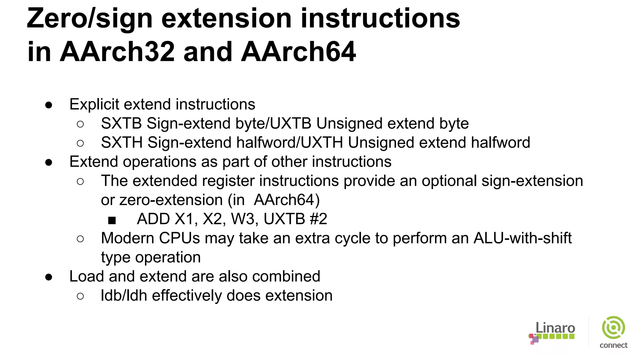 HKG15-405: Redundant zero/sign-extension elimination in GCC | PDF