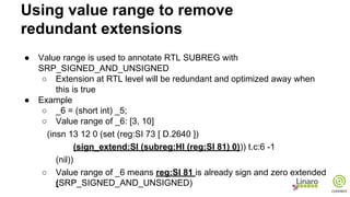 HKG15-405: Redundant zero/sign-extension elimination in GCC | PDF
