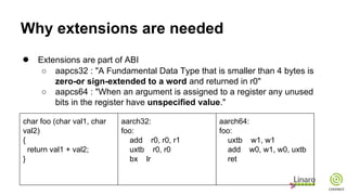 HKG15-405: Redundant zero/sign-extension elimination in GCC | PDF