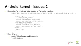 HKG15-409: ARM Hibernation enablement on SoCs - a case study | PPT