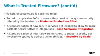 HKG18-212 - Trusted Firmware M: Introduction | PPT