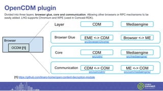 HKG18-217 - OpenCDM/CDMi (Multi DRM) work with WPE & Chromium | PDF