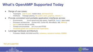 HKG18-411 - Introduction to OpenAMP which is an open source solution for heterogeneous system ...