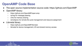 HKG18-411 - Introduction to OpenAMP which is an open source solution for heterogeneous system ...