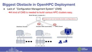 HKG18-419 - OpenHPC on Ansible | PPT