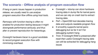 HKG18-TR14 - Postmortem Debugging with Coresight | PPT