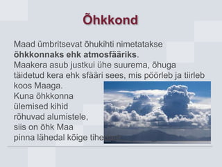 Õhk ja õhu_koostis | PPTX